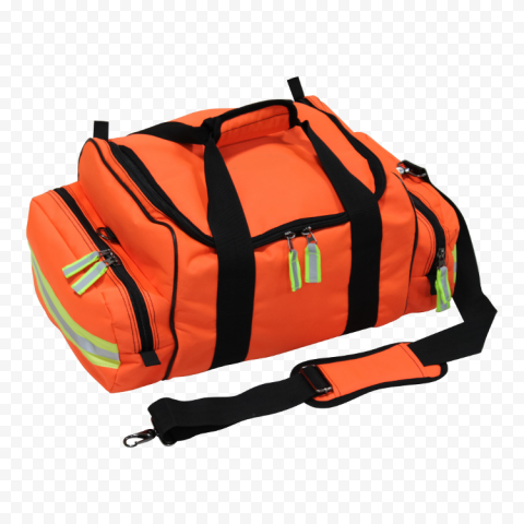 Orange Rescue Medical Emergency First Aid Kit Bag | Citypng