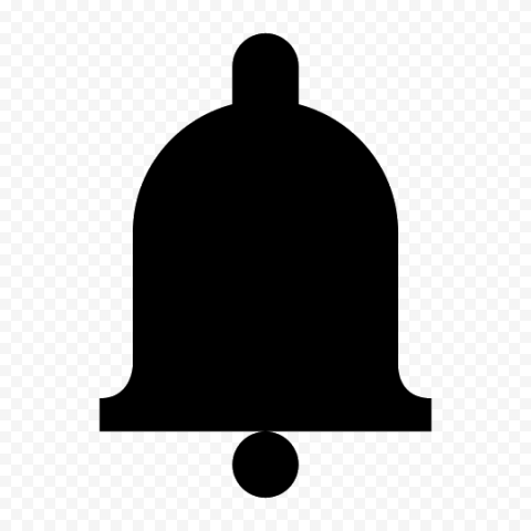 Simple Black Bell Youtube Notification Icon | Citypng
