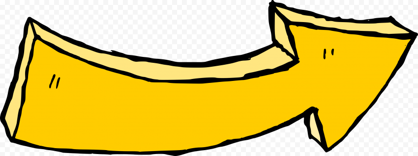 Curved Arrow Point Right Cartoon Clipart Comic | Citypng