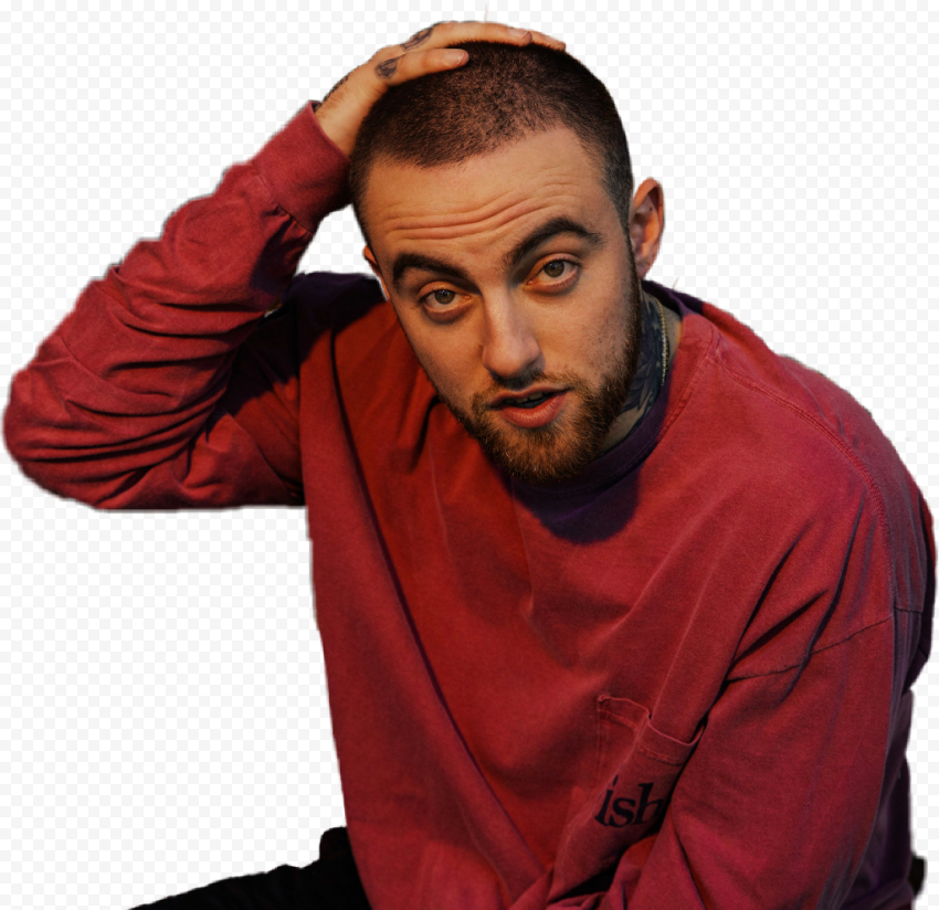Mac Miller Wear Red Sweater | Citypng