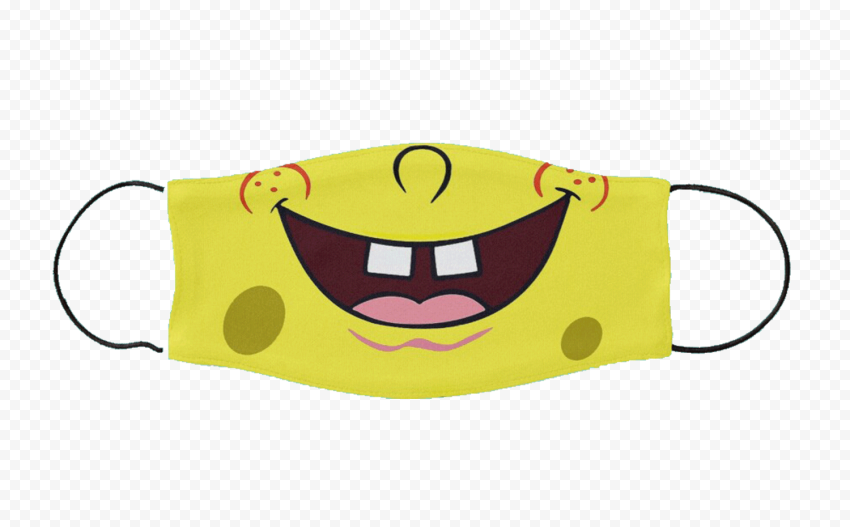 HD Cartoon Spongebob Mouth Face Mask Collection Character PNG | Citypng
