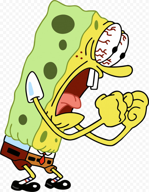 HD Spongebob Very Angry Character Transparent PNG | Citypng