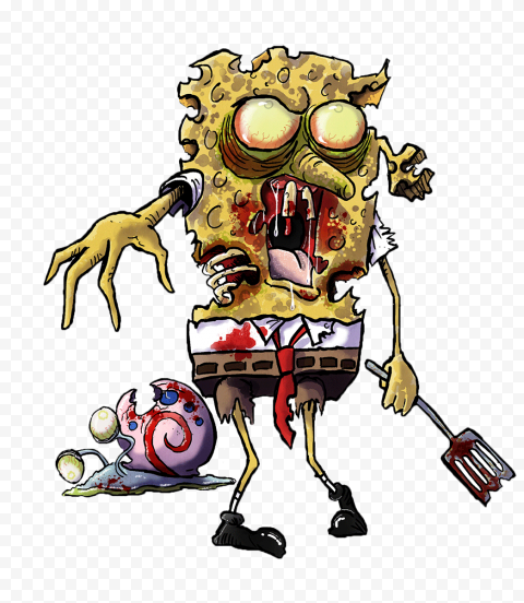 Zombie Spongebob Eats
