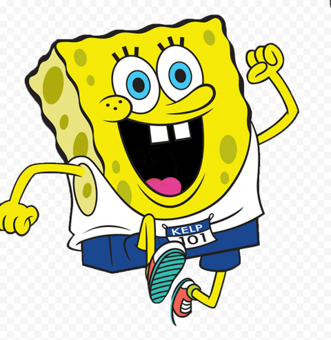 HD Spongebob Running Sport Characters Transparent PNG | Citypng