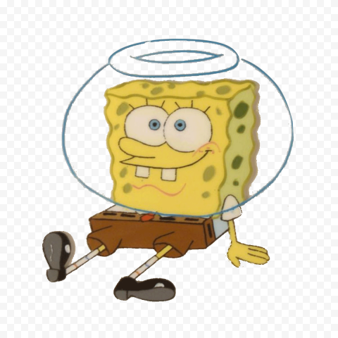HD Spongebob Walking Thinking Character Transparent PNG | Citypng