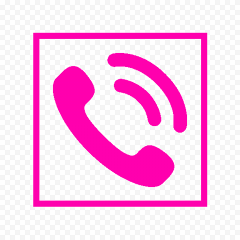 HD Pink Square Phone Icon Transparent PNG | Citypng