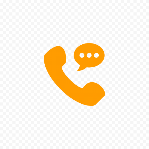 Orange Phone Icon