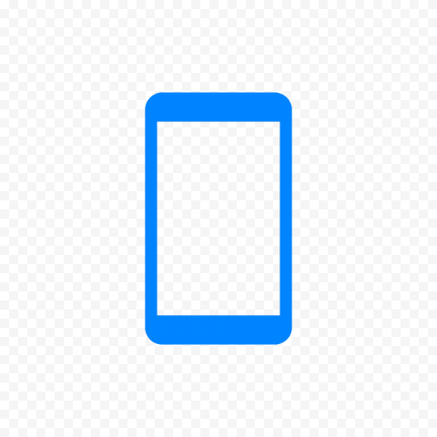 HD Blue Modern Smartphone Icon Transparent PNG | Citypng