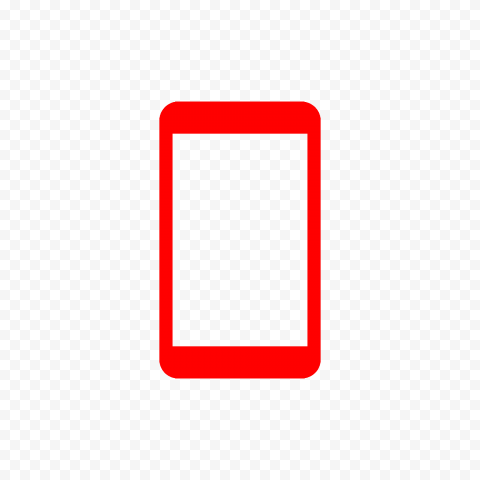 HD Red Modern Smartphone Icon Transparent PNG | Citypng