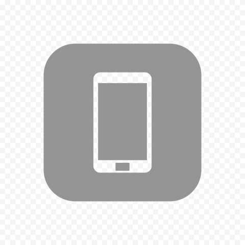 HD Grey Square Modern Smartphone Icon Transparent PNG | Citypng