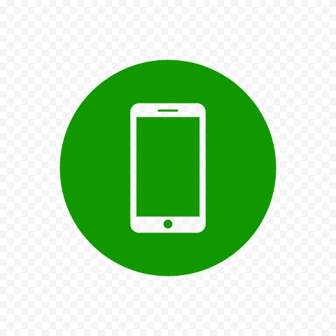 HD Green Round Circle Modern Smartphone Icon Transparent PNG | Citypng