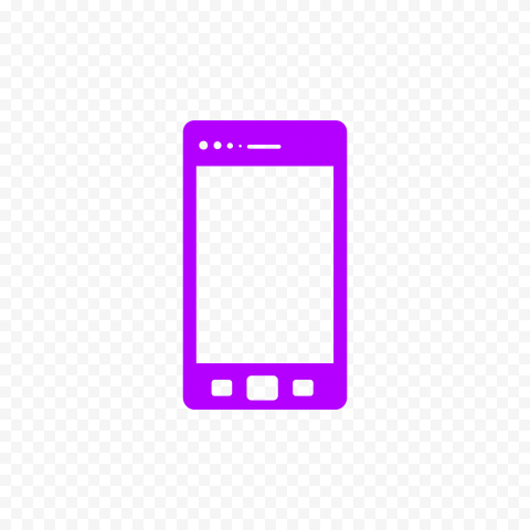 HD Purple Cell Phone Icon Transparent PNG | Citypng