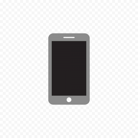 HD Black And Grey Mobile Icon Transparent PNG | Citypng