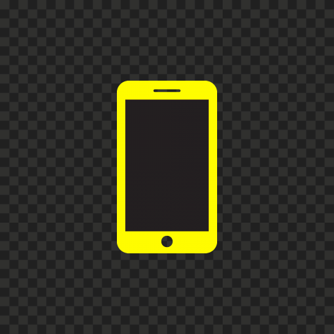 HD Black And Yellow Mobile Icon Transparent PNG | Citypng