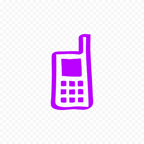 HD Purple Cell Phone Icon Transparent PNG | Citypng