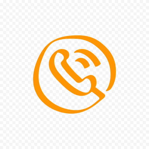 HD Round Circle Dark Orange Phone Icon PNG | Citypng