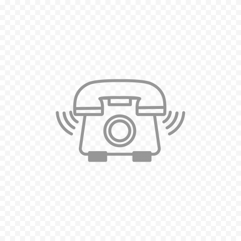 HD Grey Outline Call Phone Icon Transparent PNG | Citypng