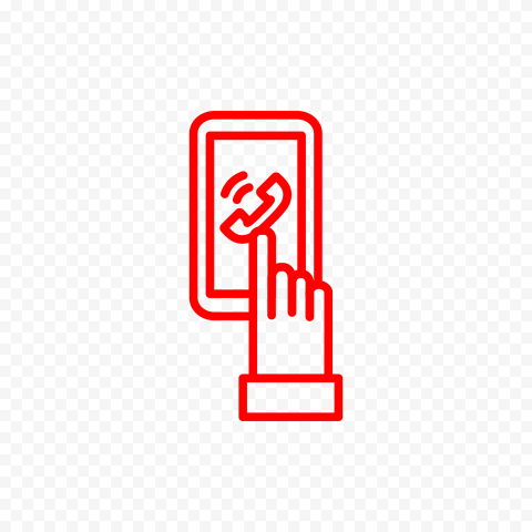 HD Red Mobile Icon Transparent PNG | Citypng
