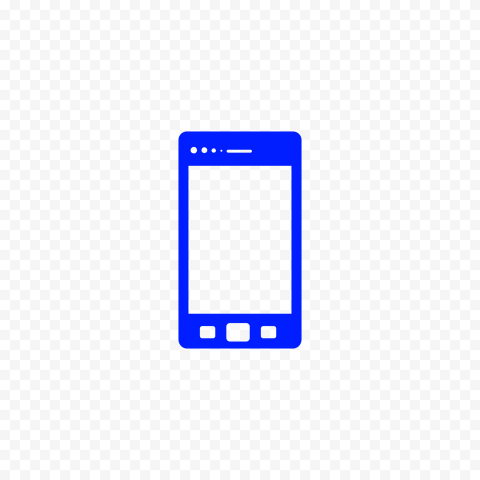 HD Blue Mobile Icon Transparent PNG | Citypng