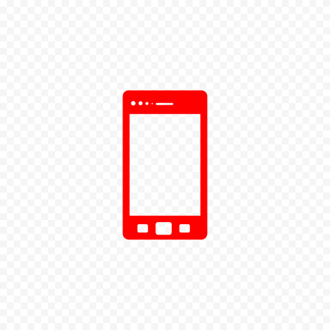 HD Red Mobile Icon Transparent PNG | Citypng
