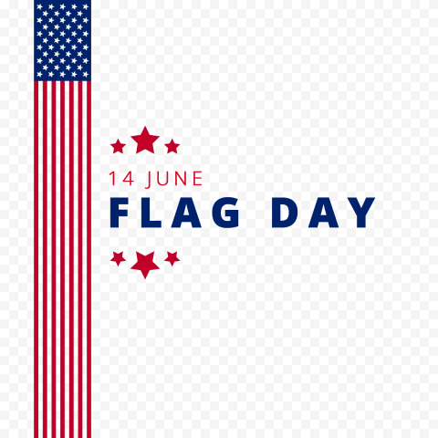 HD 14 June United States Flag Day Illustration PNG | Citypng