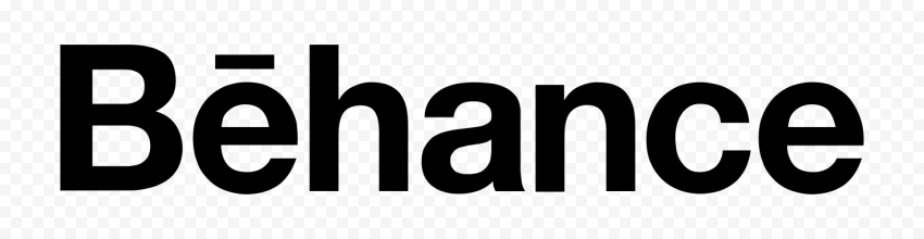 HD Black Behance Text Logo PNG | Citypng