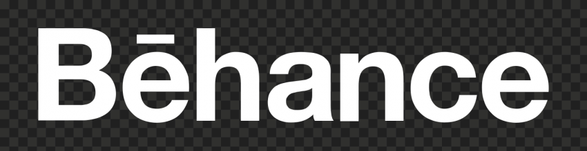 HD White Behance Text Logo PNG | Citypng