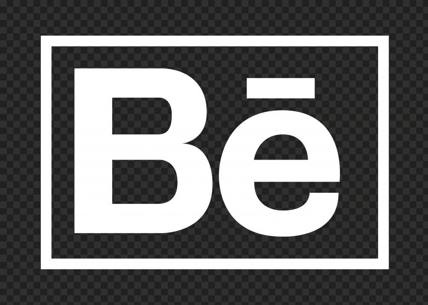HD White Round Behance BE Neon Logo Icon PNG | Citypng