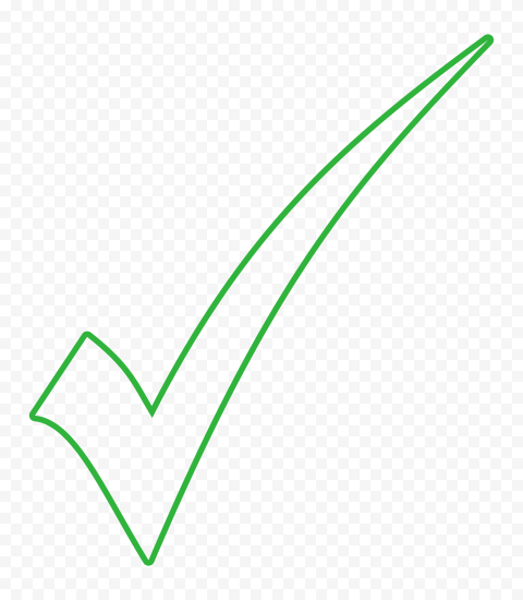 HD Green Outline Mark Tick Symbol Icon Sign PNG | Citypng