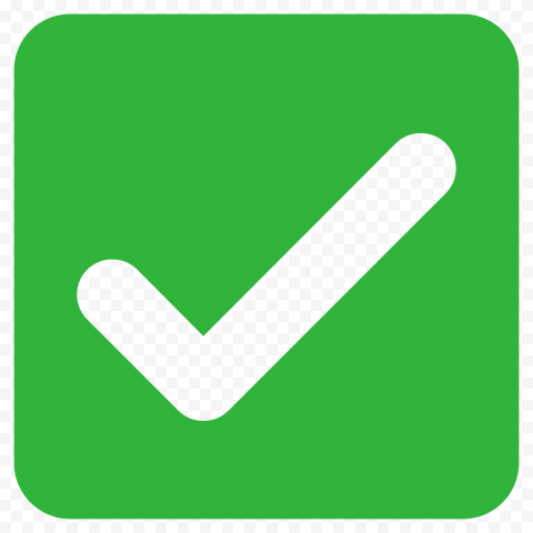 HD Green Square Outline Tick Icon PNG | Citypng