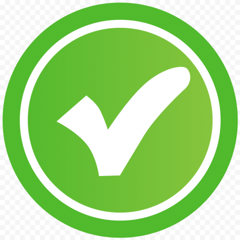 HD Circle Green Tick Mark Symbol Icon PNG | Citypng
