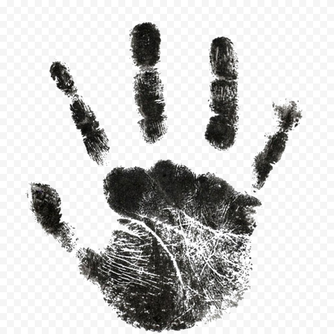 black hand print PNG & clipart images | Citypng