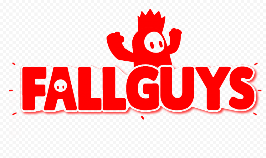 HD Fall Guys Red Logo With Character PNG | Citypng