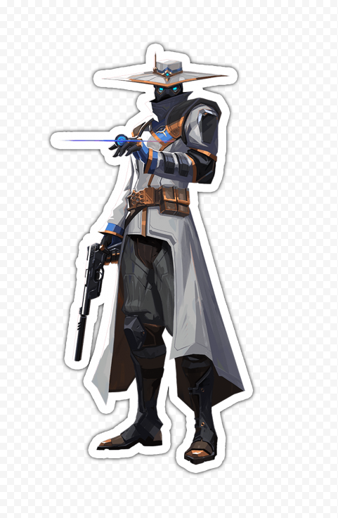 HD Standing Cypher Valorant Agent Character Stickers PNG | Citypng