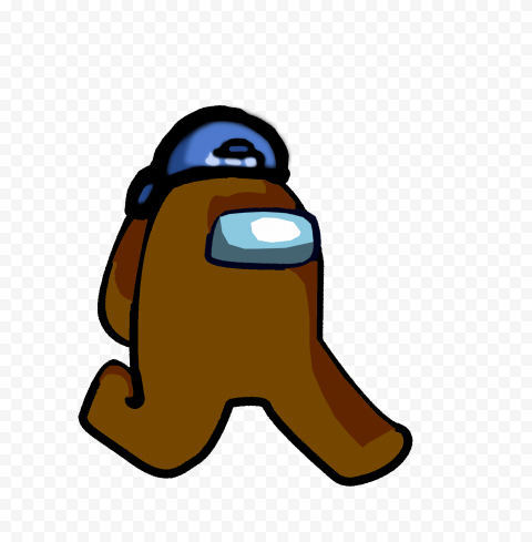 HD Brown Among Us Character Back View PNG | Citypng