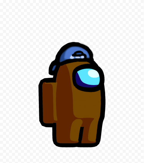 HD Brown Among Us Character Back View PNG | Citypng
