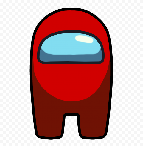 HD Red Among Us Crewmate Front View PNG | Citypng