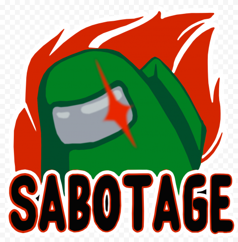 HD Green Character Among Us Crewmate Imposter Sabotage Logo PNG | Citypng
