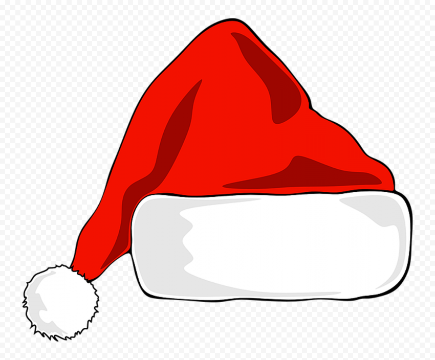 HD Red Christmas Santa Claus Hat Clipart PNG | Citypng