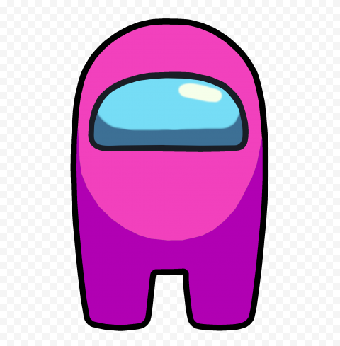 HD Pink Among Us Crewmate Front View PNG | Citypng