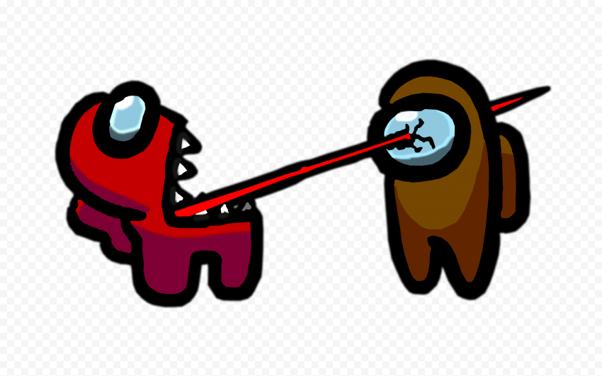 HD Among Us Crewmate Red Character Kill Brown PNG | Citypng