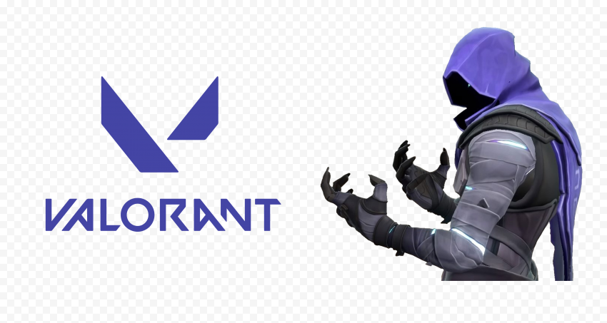 HD Valorant Game Omen Character Player With Logo PNG | Citypng