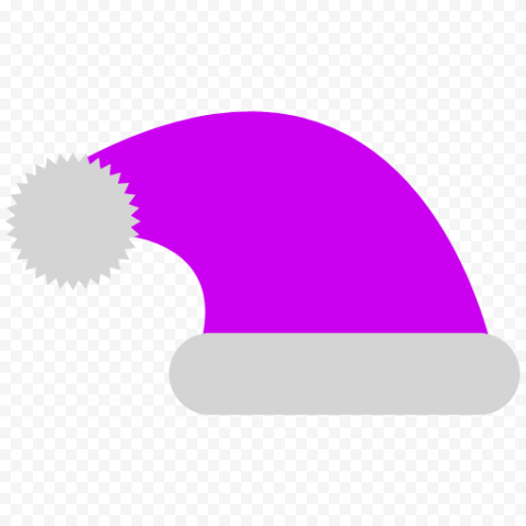 HD Flat Purple Christmas Santa Claus Hat Vector Icon PNG | Citypng