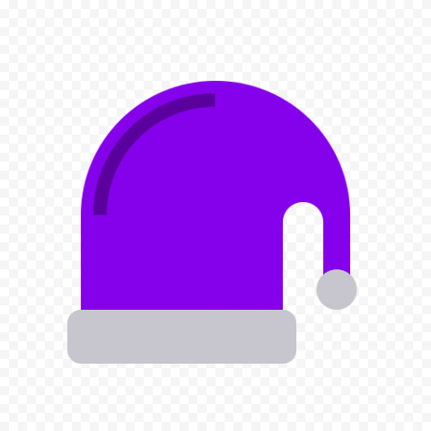 Flat Purple Christmas Santa Hat Vector Icon PNG | Citypng