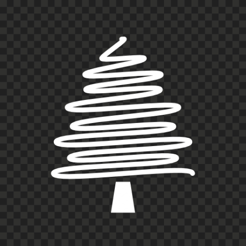 HD Creative White Christmas Tree Icon PNG | Citypng