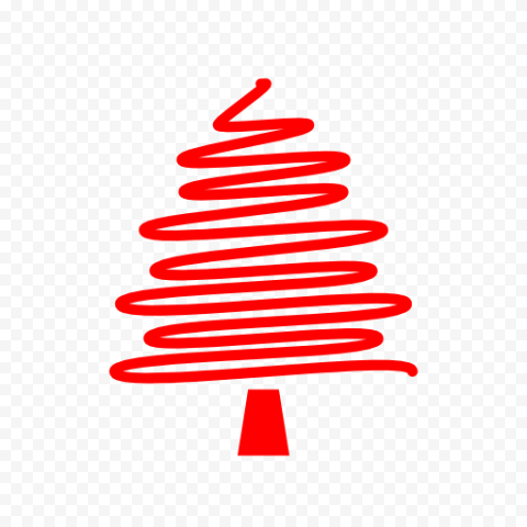 HD Creative Red Christmas Tree Icon PNG | Citypng