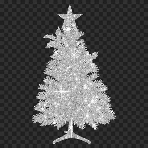 HD Beautiful Green Ribbon Line Glitter Christmas Tree PNG | Citypng