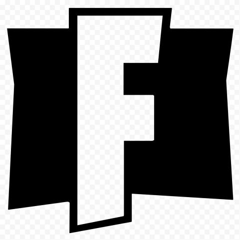HD Fortnite Black F Logo Letter PNG | Citypng