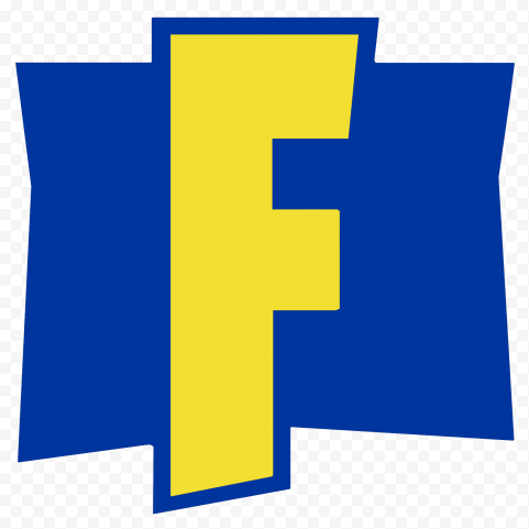 HD F Fortnite Gold Outline Logo Letter PNG | Citypng