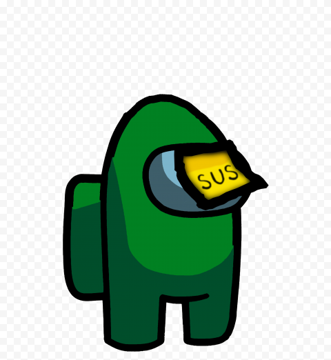 HD Among Us Pink Crewmate Character With Sus Sticky Note Hat PNG | Citypng